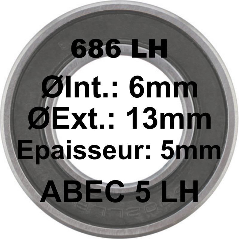 A5 Bearing | 686 LH 6x13x5